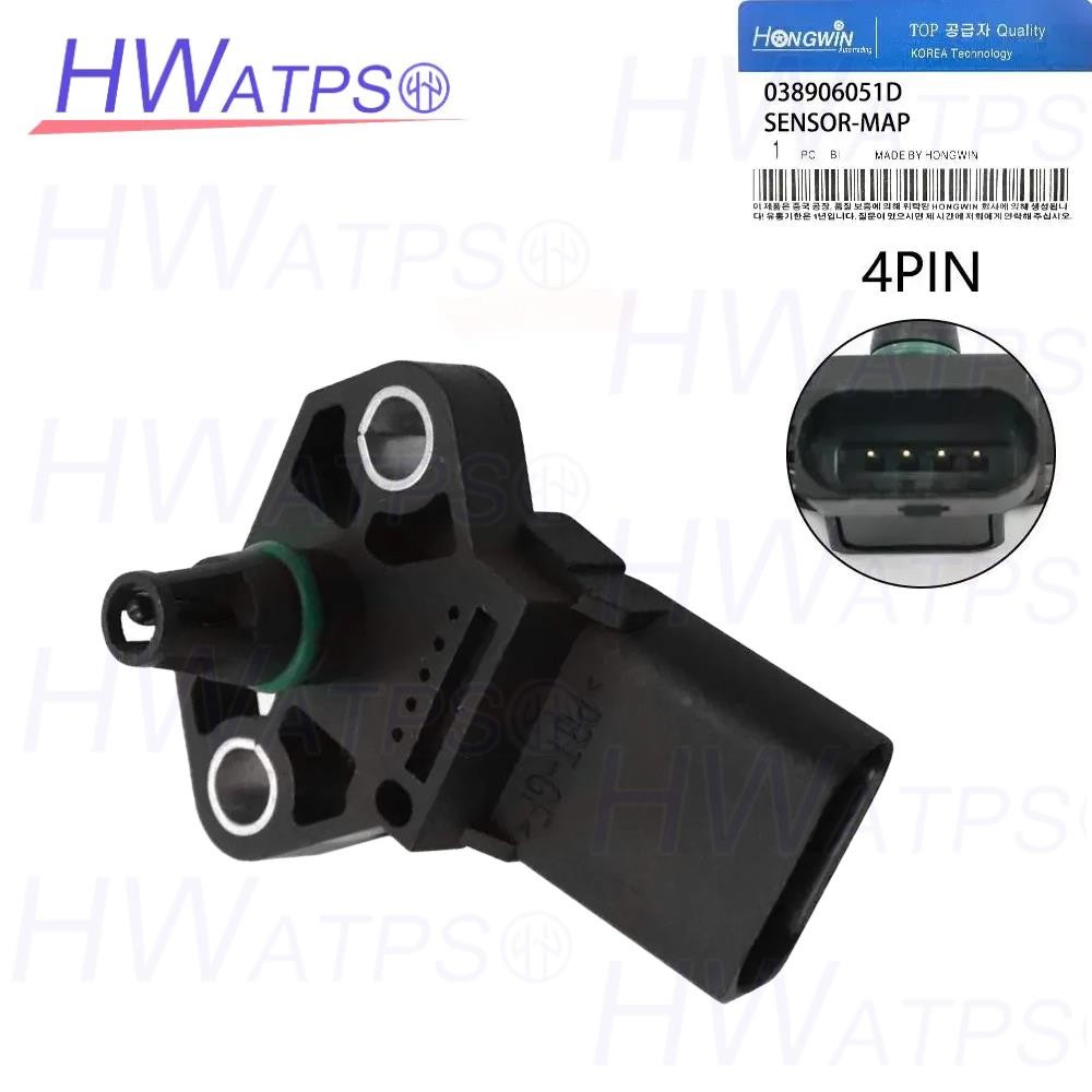 New MAP Manifold Absolute Pressure Sensor 038906051D 038906051C ...