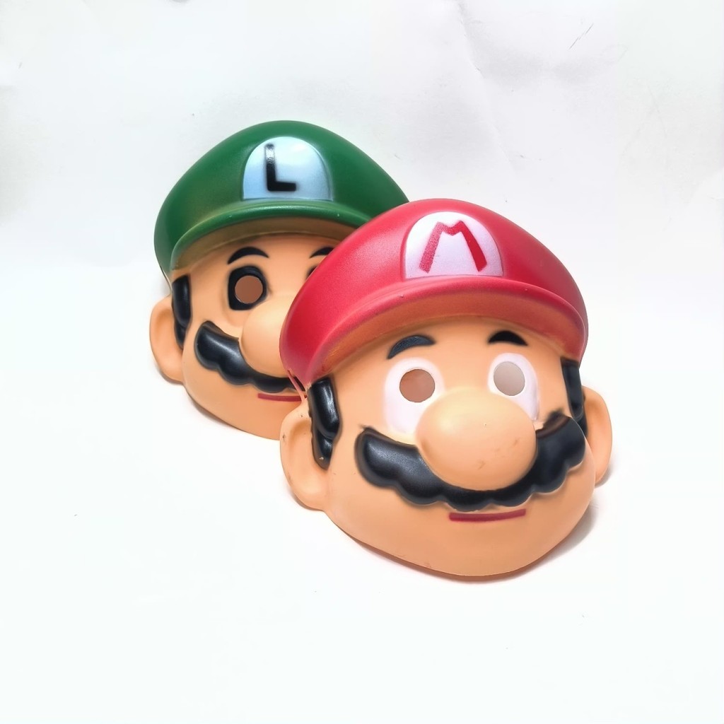 Mario Game Theme Mask Full Face Funny Funny Anime Cartoon Super Mario ...
