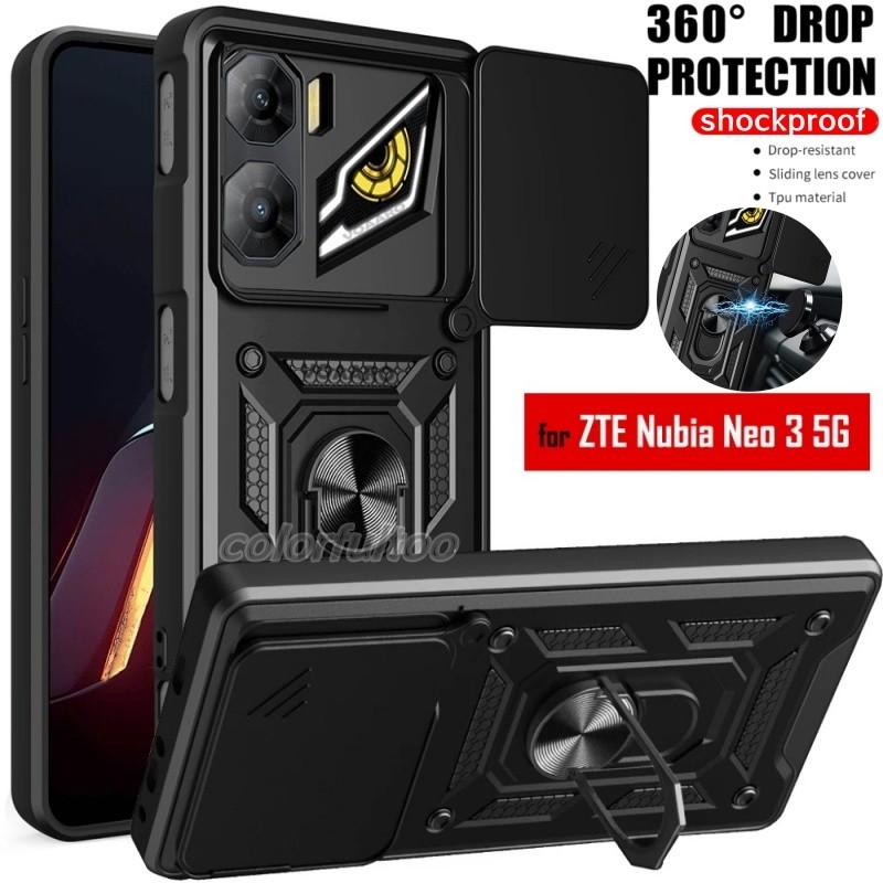 Push Pull Slide Lens Armor Camera Protection Phone Case For ZTE Nubia ...