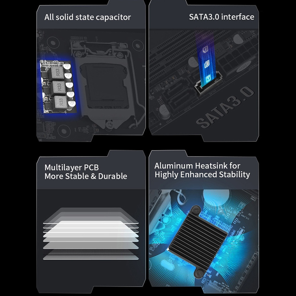 B75M-I Desktop Motherboard LGA 1155 Computer Motherboard M.2 NVME ...