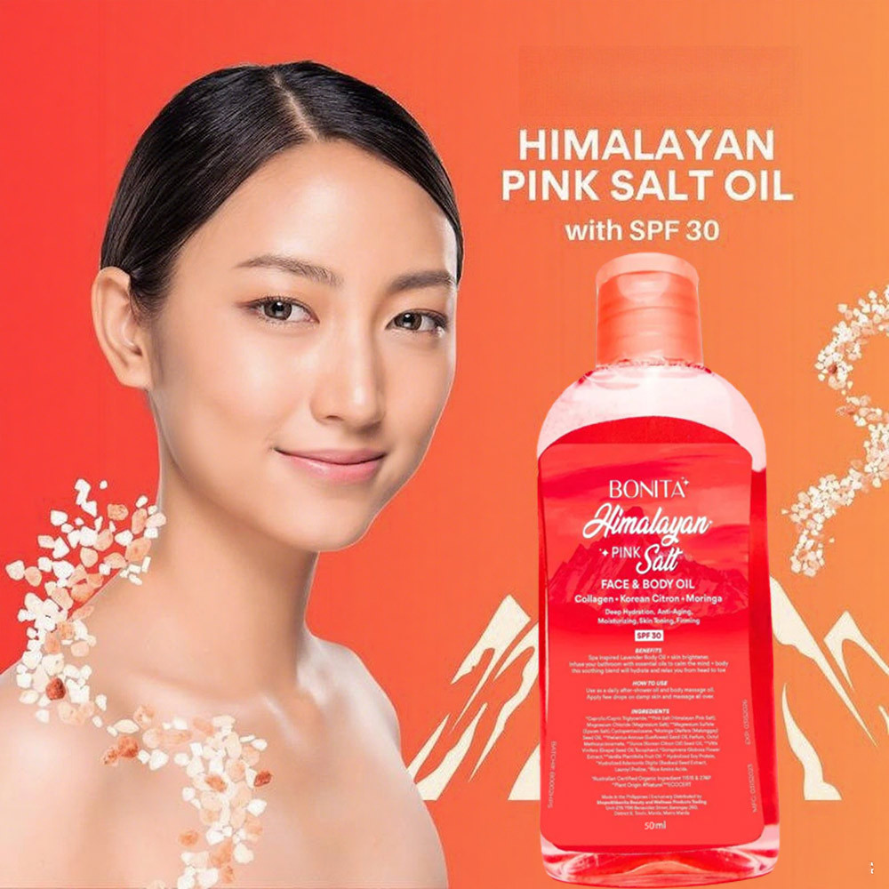 BONITA Himalayan Pink Salt Face & Body Oil | Shopee Philippines