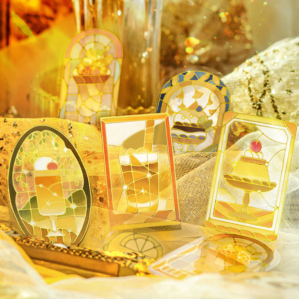 BGM Clear Seal Cafe A la Mode Stained Glass Yellow | Shopee Philippines