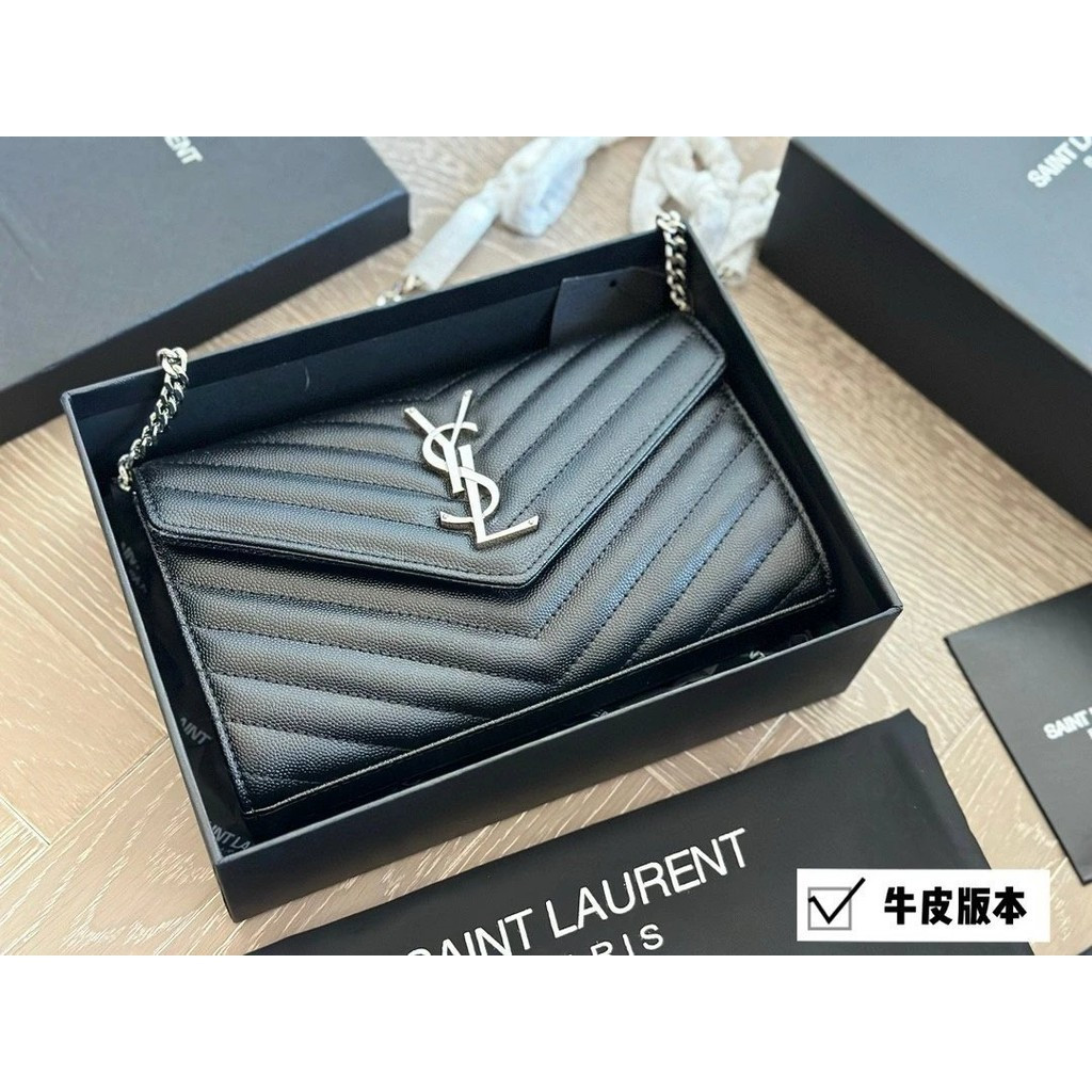 YSL Saint Laurent Classic woc Chain Shoulder Crossbody Envelope Bag ...