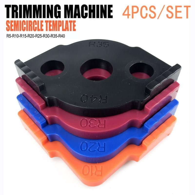 RQ+`4PCS Woodworking Router Radius Router Corner Radius Templates Jig ...
