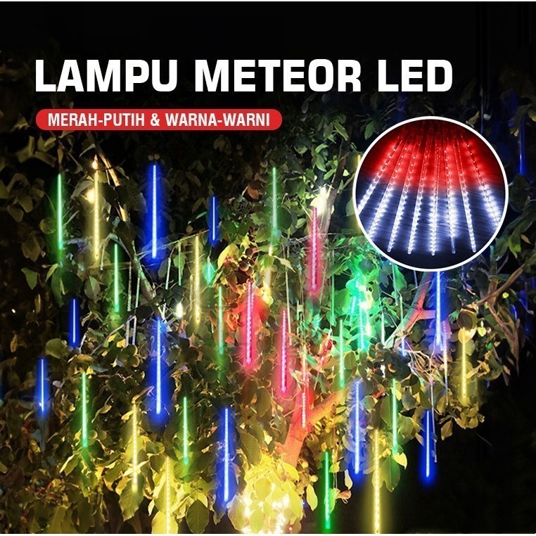 10pcs/50cm led meteor lights /falling rain snow meteor decorative ...