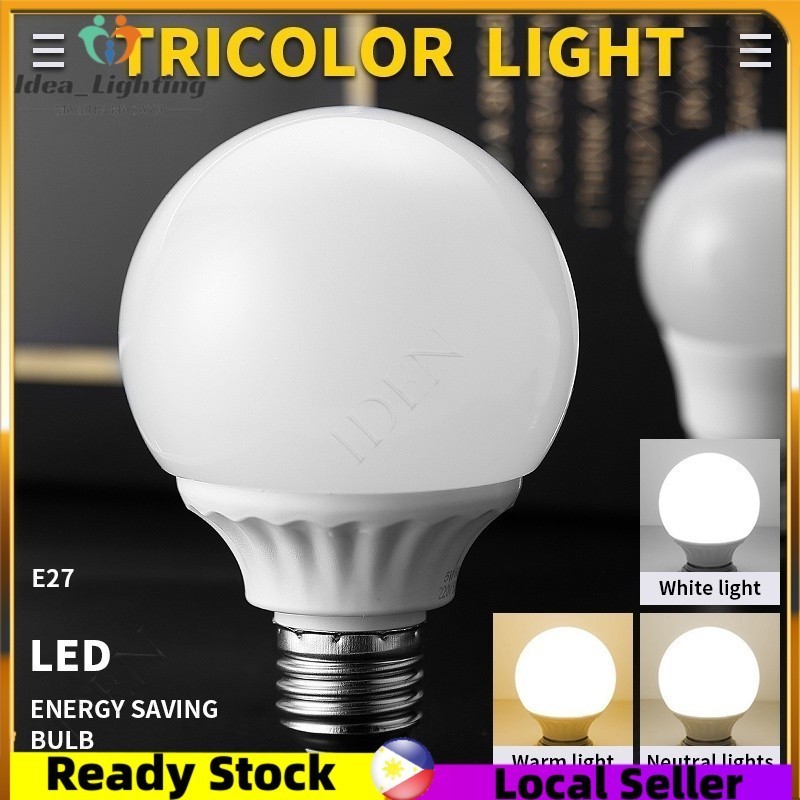 (2PCS) LED Light Dragon Ball Bulb Tri Lights Color Energy-saving ...