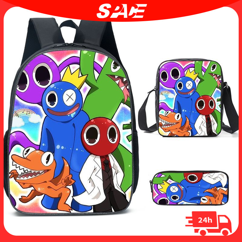 Roblox Rainbow Friends Backpack Male and Female Anime Backpack Student ...