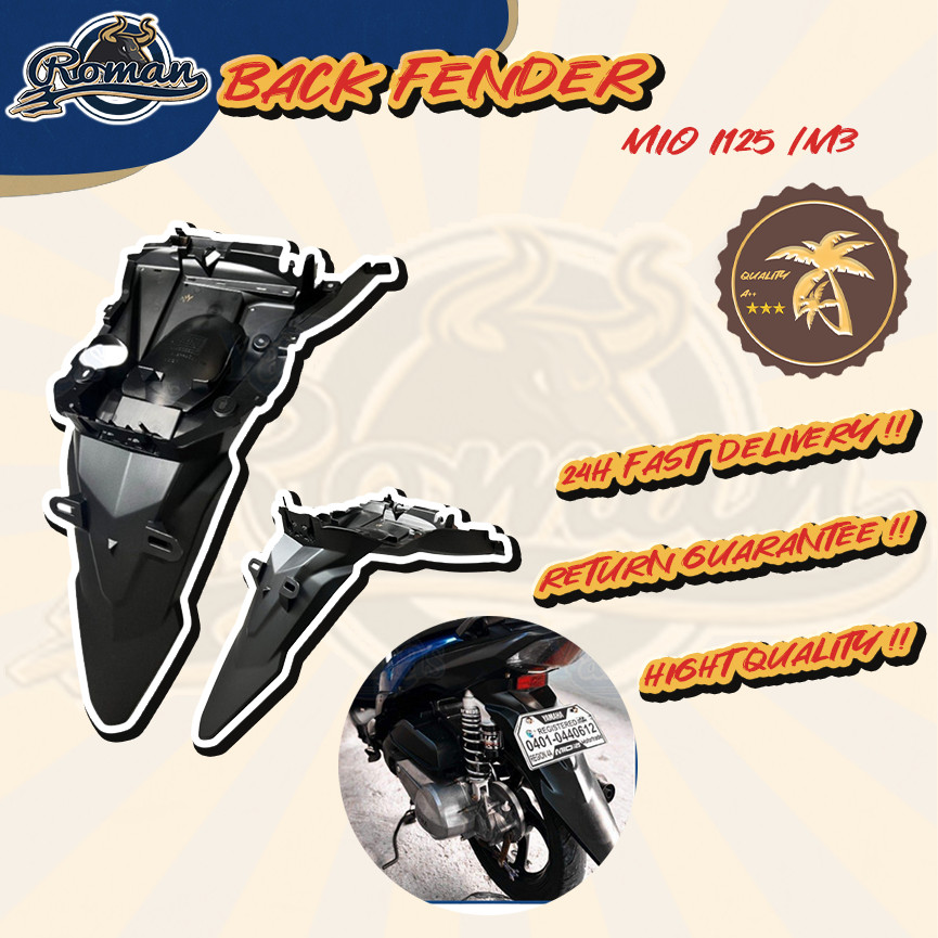 BACK FENDER MIO I125 / M3 ROMAN | Shopee Philippines