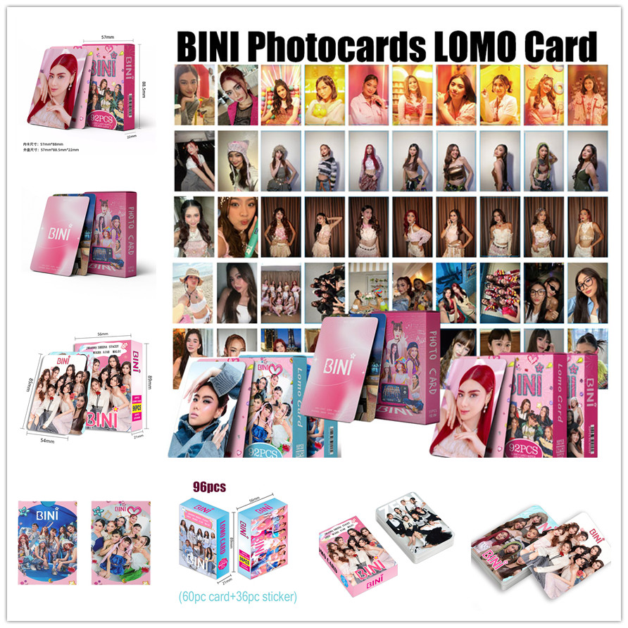 Bini Photocards Bini Lomo Cards 55Pcs Photo Card Holographic Bini ...