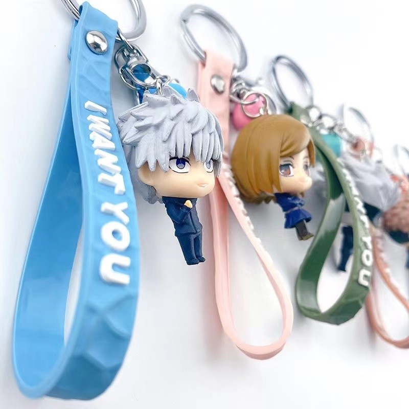 Anime Jujutsu Kaisen Merchandise: Chibi Keychain - Satoru Gojo ...