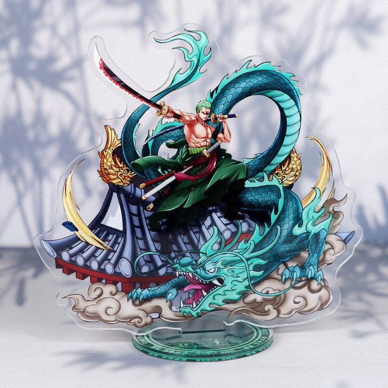 16cm One Piece Acrylic Stand / Acrylic Cartoon Ornaments Pirate Lufei ...