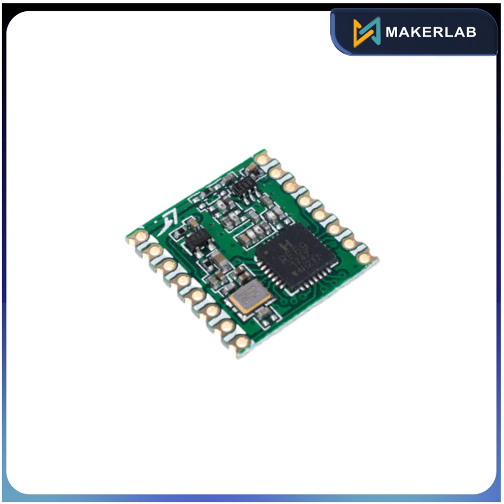 HopeRF RFM69 RFM69HC RFM69HCW Programmable 433Mhz 868Mhz 915Mhz RF Transceiver Module | Shopee ...