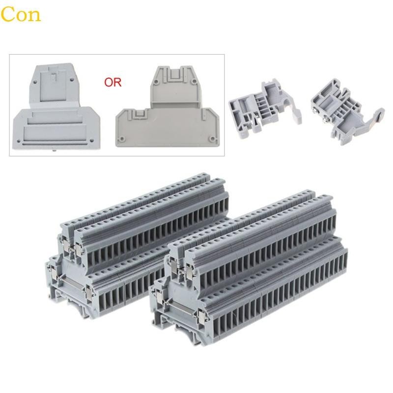 Con 50 Pcs UKK3 DIN Rail Double Level Dual Row Terminal Block 500V 25A ...