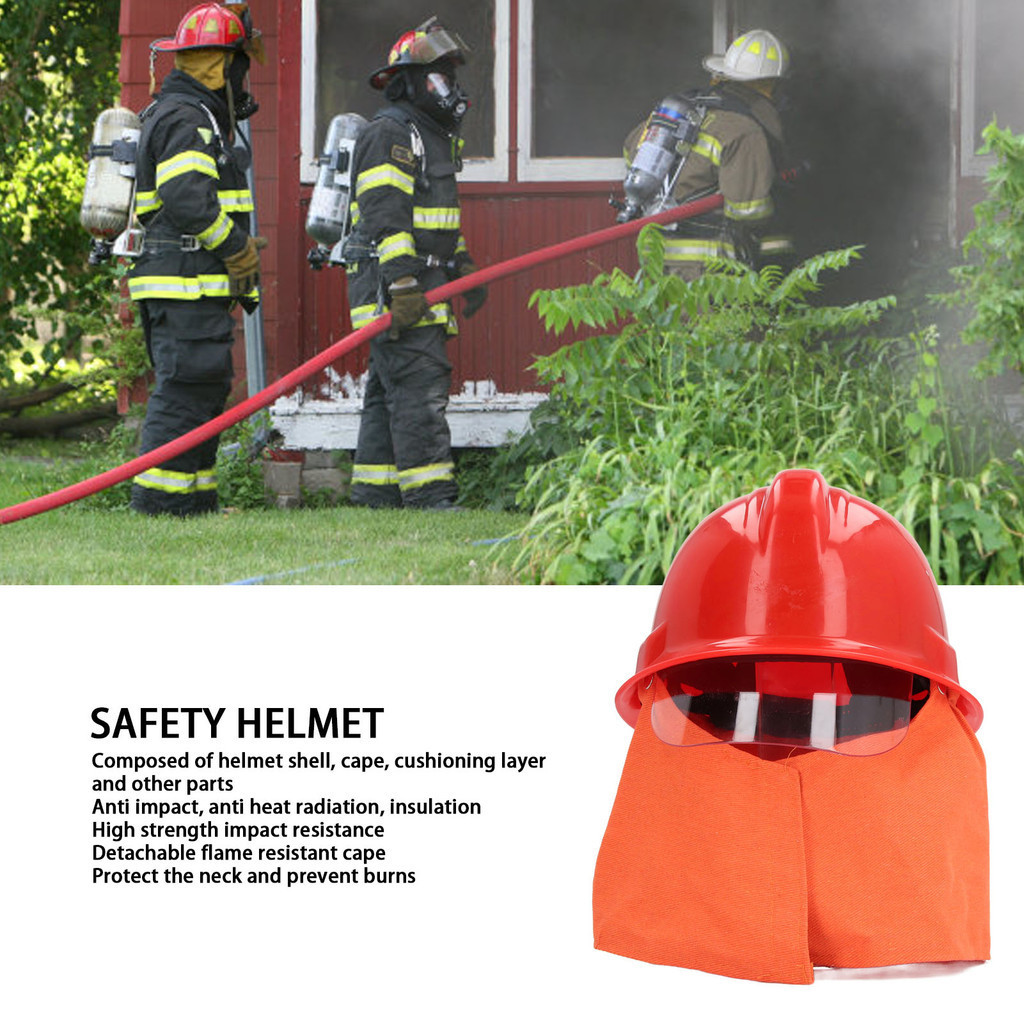 Firefighter Helmet Shock Resistance Emergency Rescue Safety Helmet With ...