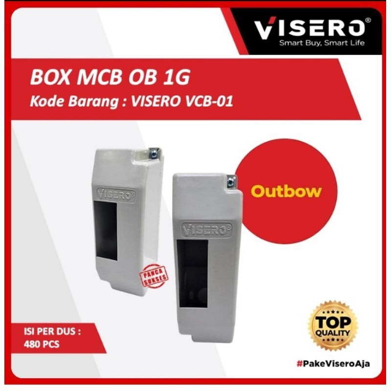VISERO MCB Box Cover 1 Group MCB Box 1P Single Phase Outbow OB Module ...