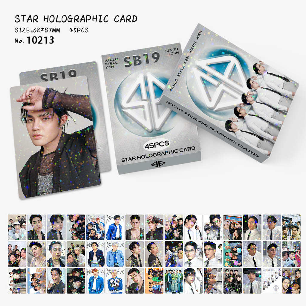 SB19 Album MOONLIGHT Photocard SB19 Lomo Card 92PCS/BOX Ken Justin ...