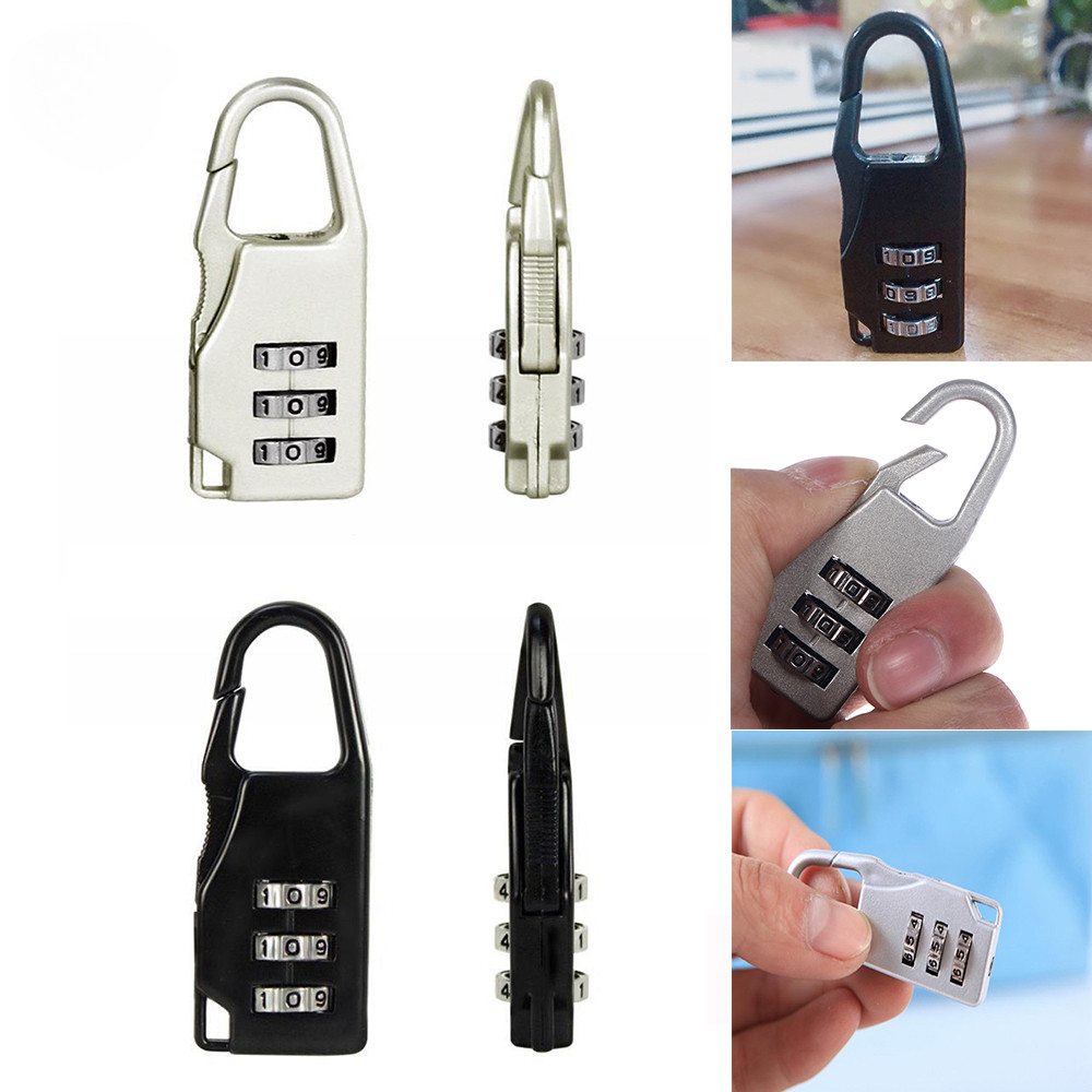 Dial Digits Code Number Password Combination Padlock Safety Travel Security Lock Bags Luggage