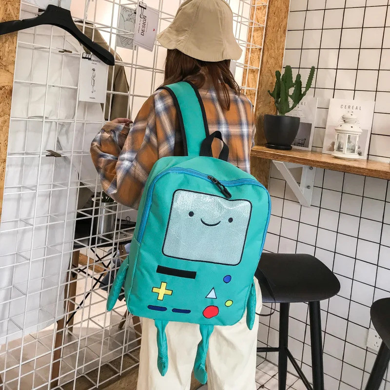 Funny personality three-dimensional student backpack cartoon adventure ...