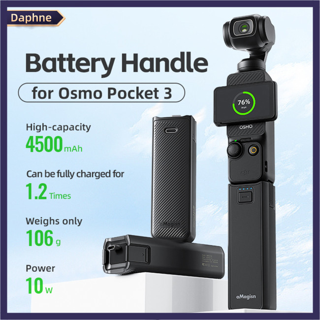 Daphne Battery Handle Grip Compatible For DJI Osmo Pocket 3 Action ...
