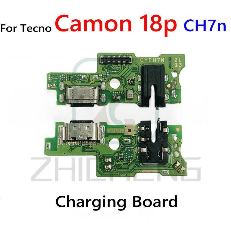 For Tecno Camon 18p CH7n USB Dock Charger Port Plug Microphone Flex Cable charging Board ...