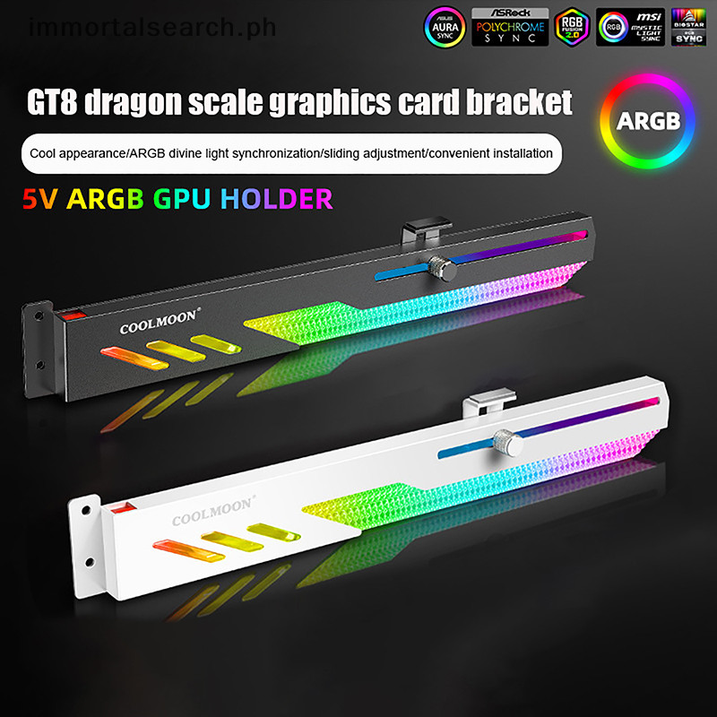 immortalsearch.ph GT8 Horizontal GPU Support 5V ARGB Support Computer ...
