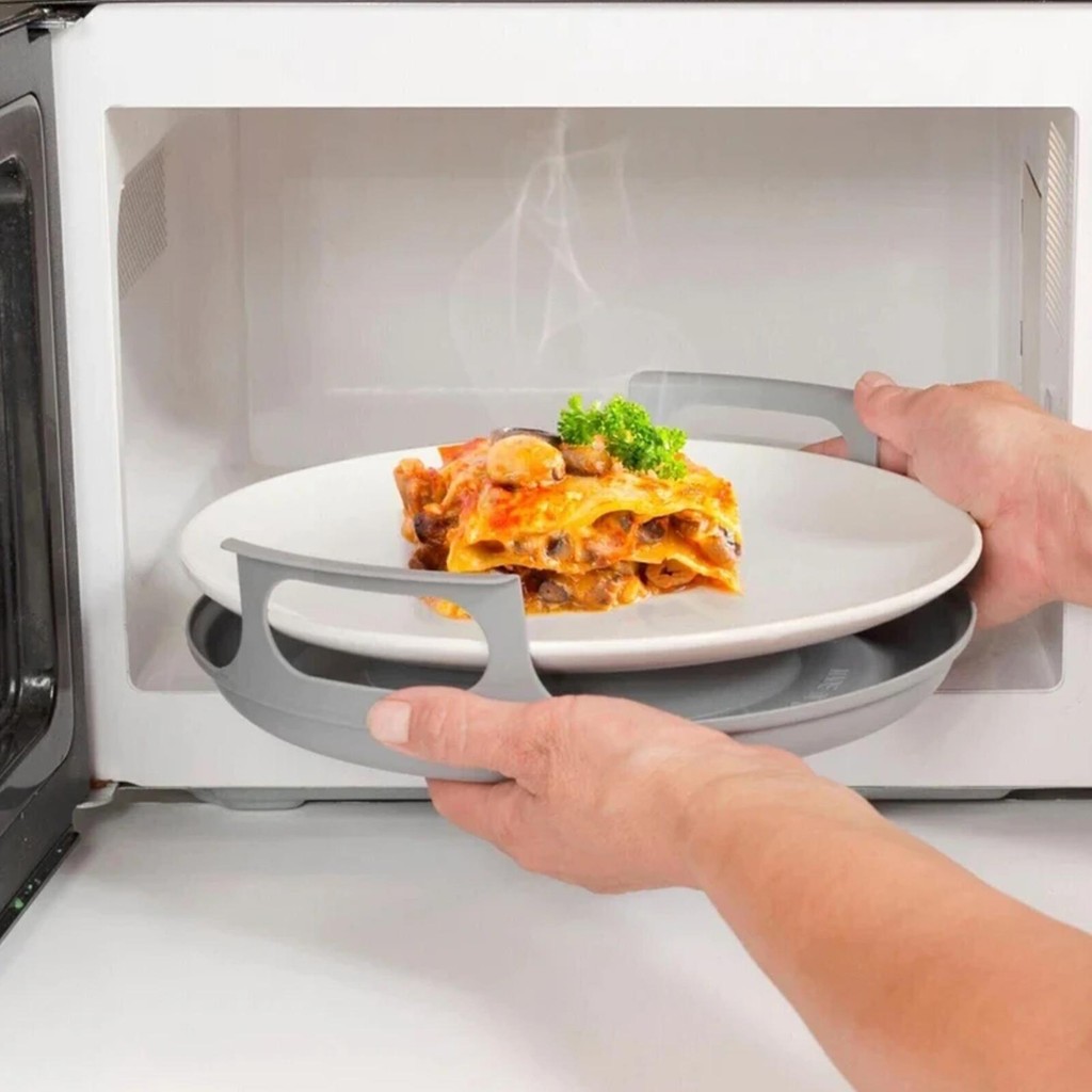Microwave Safe Bowl Holders Handle Tray Microwave Plate Tray Microwave ...