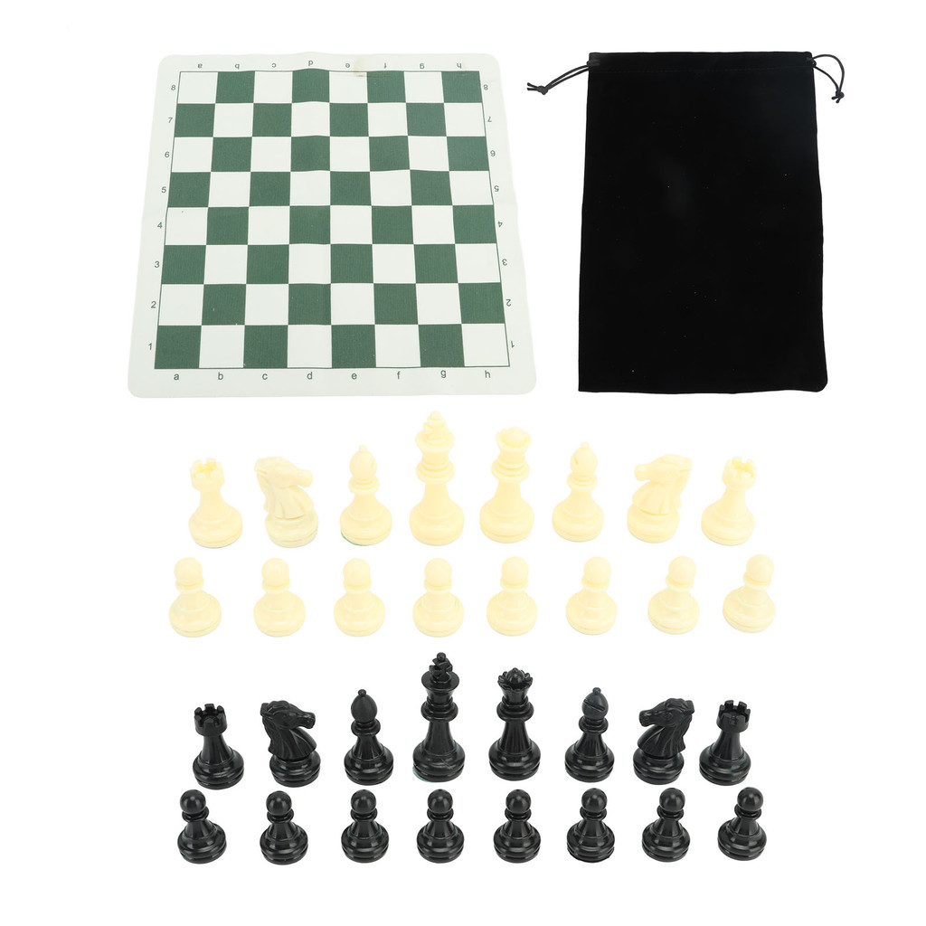 Portable Chess Set Travel Chess Board Game Set Imitation Leather PU ...