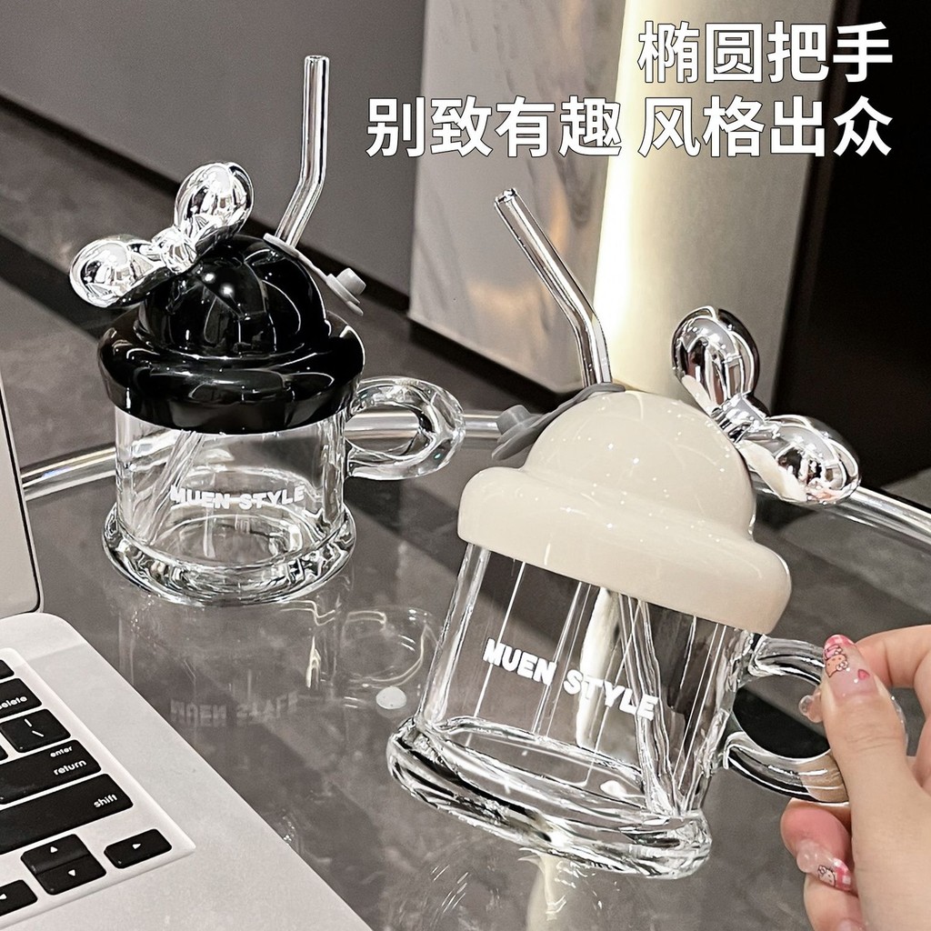 High-value Influencer Straw Cup Water Cup Female 2024 New Style Office ...