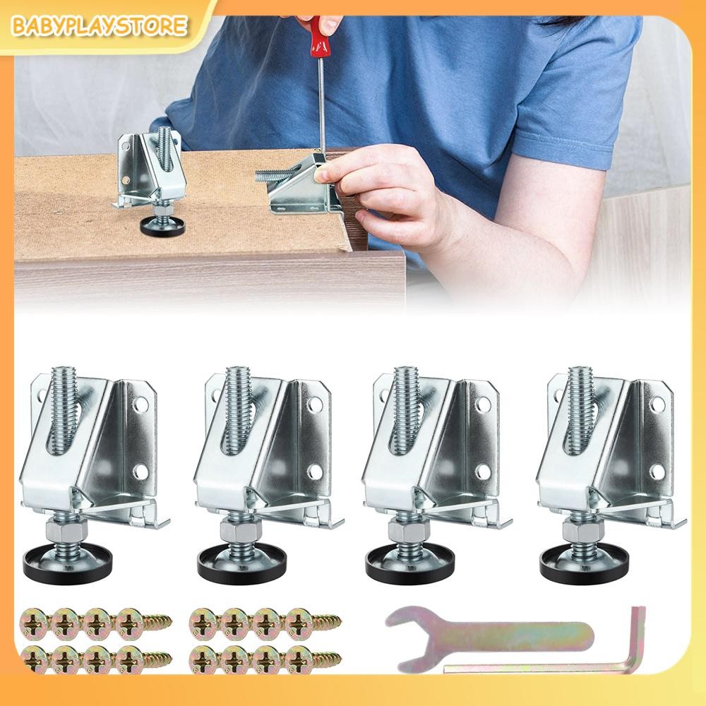 4 Pack Stainless Steel Leveling Feet Set 2000lb Heavy Duty Furniture ...
