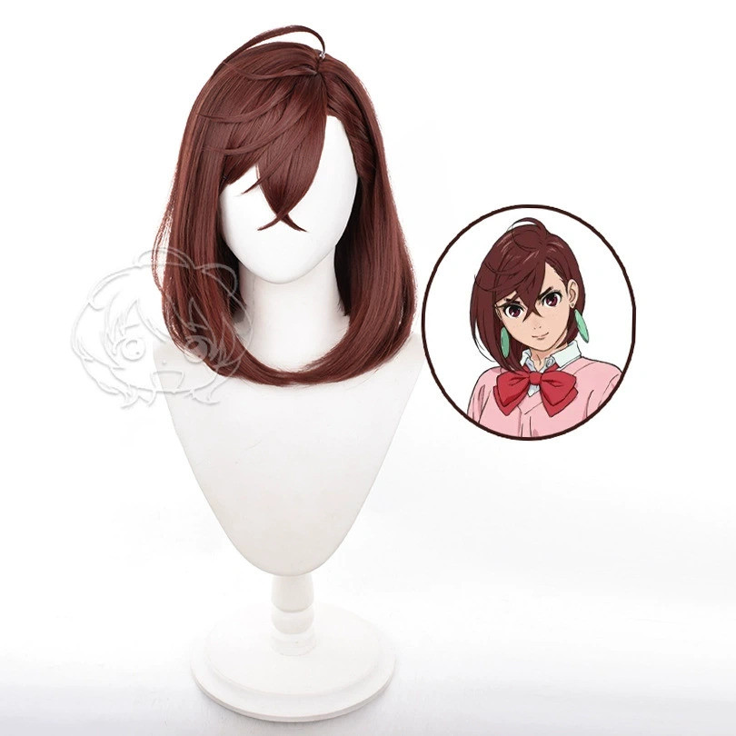 Reddish brown Hair Wig Ahoge for DAN DA DAN Momo Ayase for Women for ...