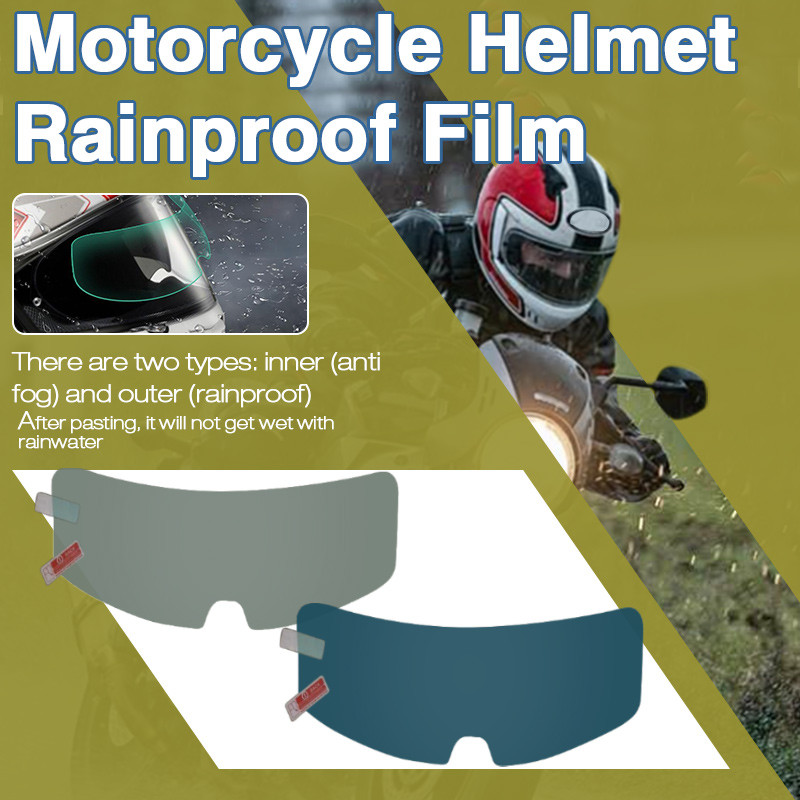 Motorcycle Helmet Anti-Rain And Anti-Fog Films Safety Driving Durable ...