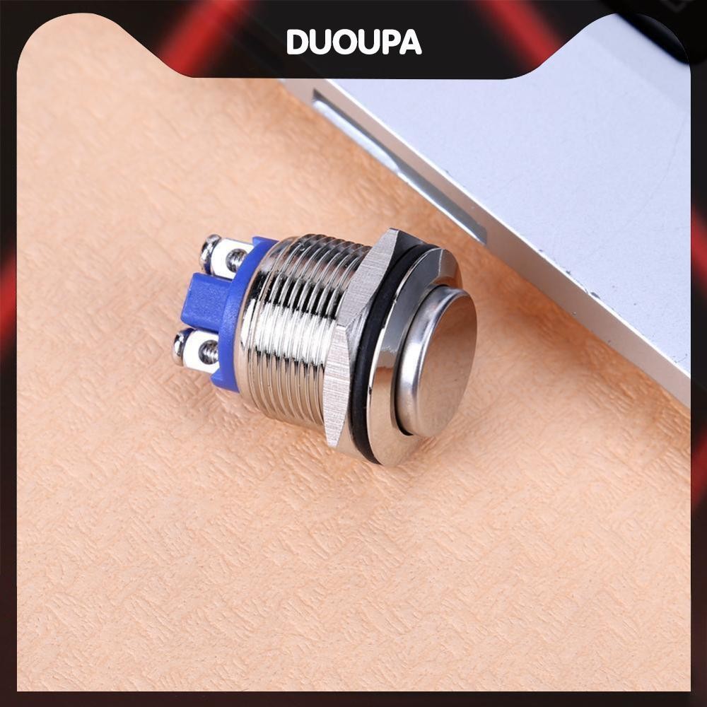 Silver 19mm 12V Waterproof Metal Car On Off Push Button Switch | Shopee ...