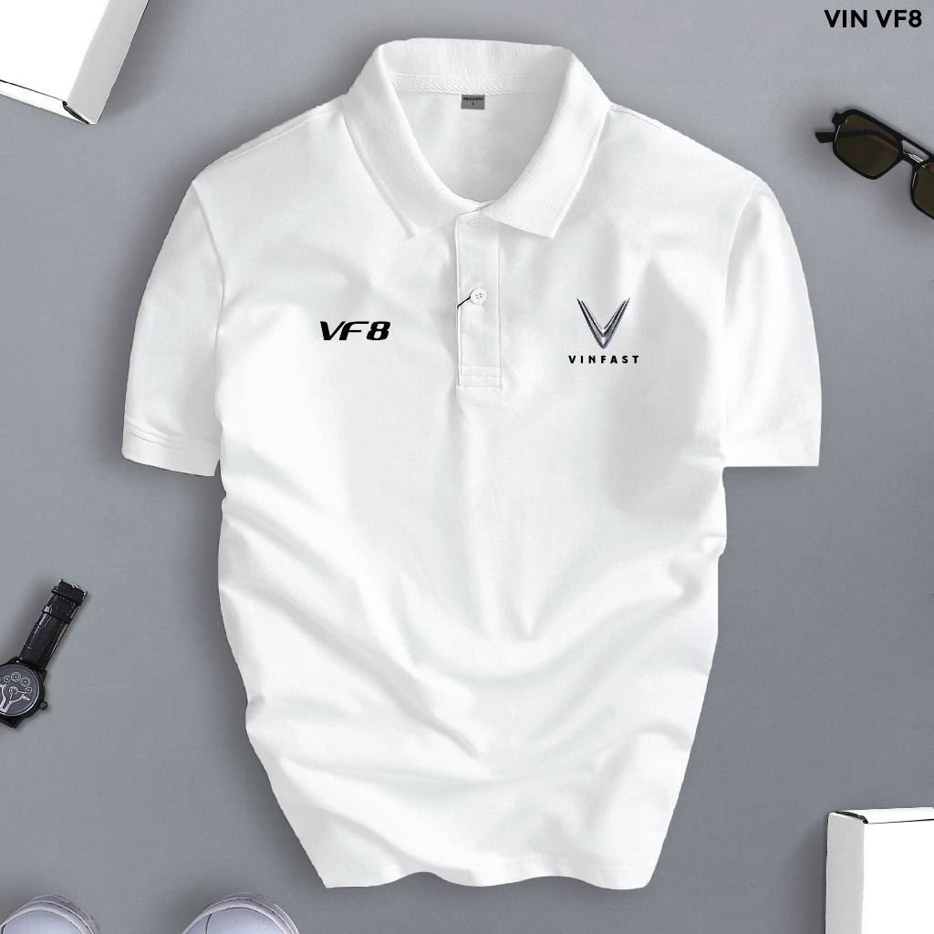 Vinfast 8 Polo Shirt is genuine, beautiful fabric, form-fitting ...
