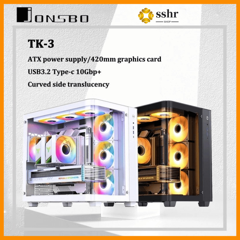 JONSBO TK-3 ITX/M-ATX/ATX Case For PC Esports Game PC Case Gamer ...
