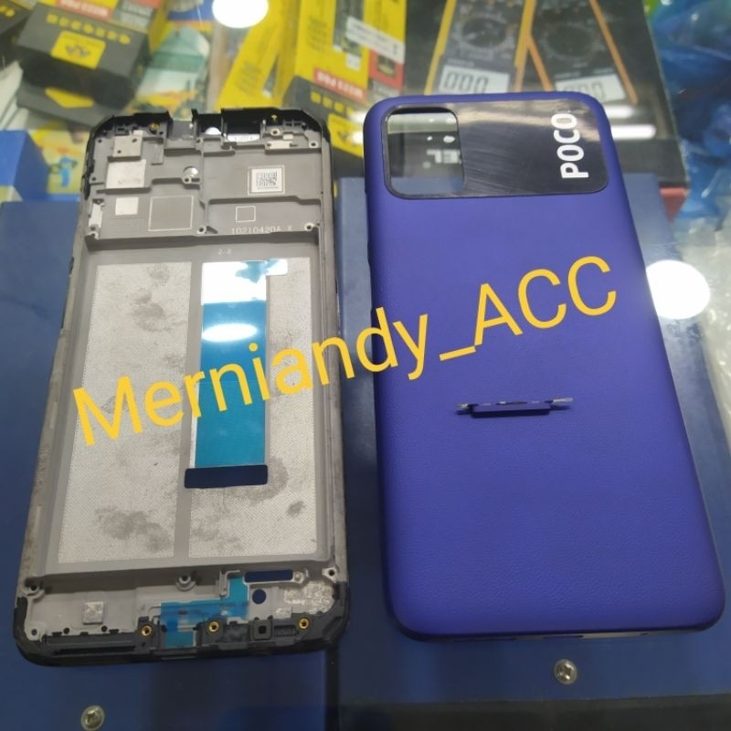 Cessing kesing hausing fullset lcd Frame Xiaomi Poco M3 Backdor Cupping ...