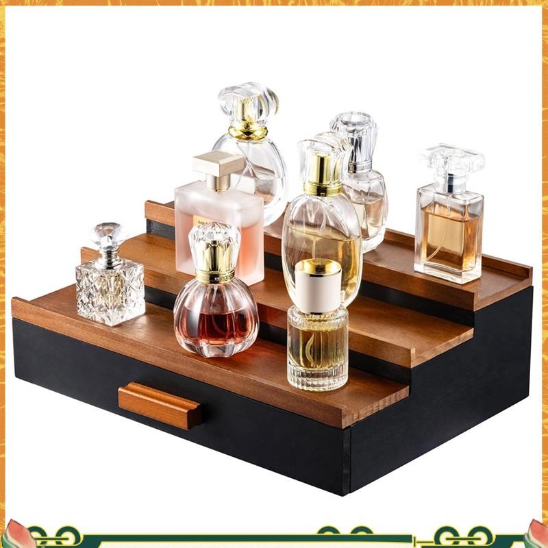 Wooden Cologne Display Stand Organizer for Men, Perfume Display Rack ...