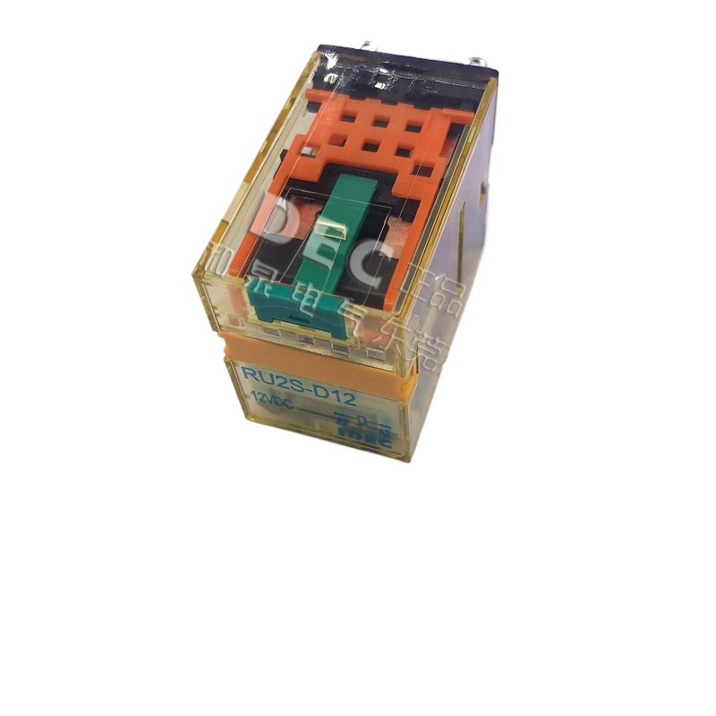 Original IDEC and spring intermediate relay RU2S-D12 8-pin 10A DC12V ...