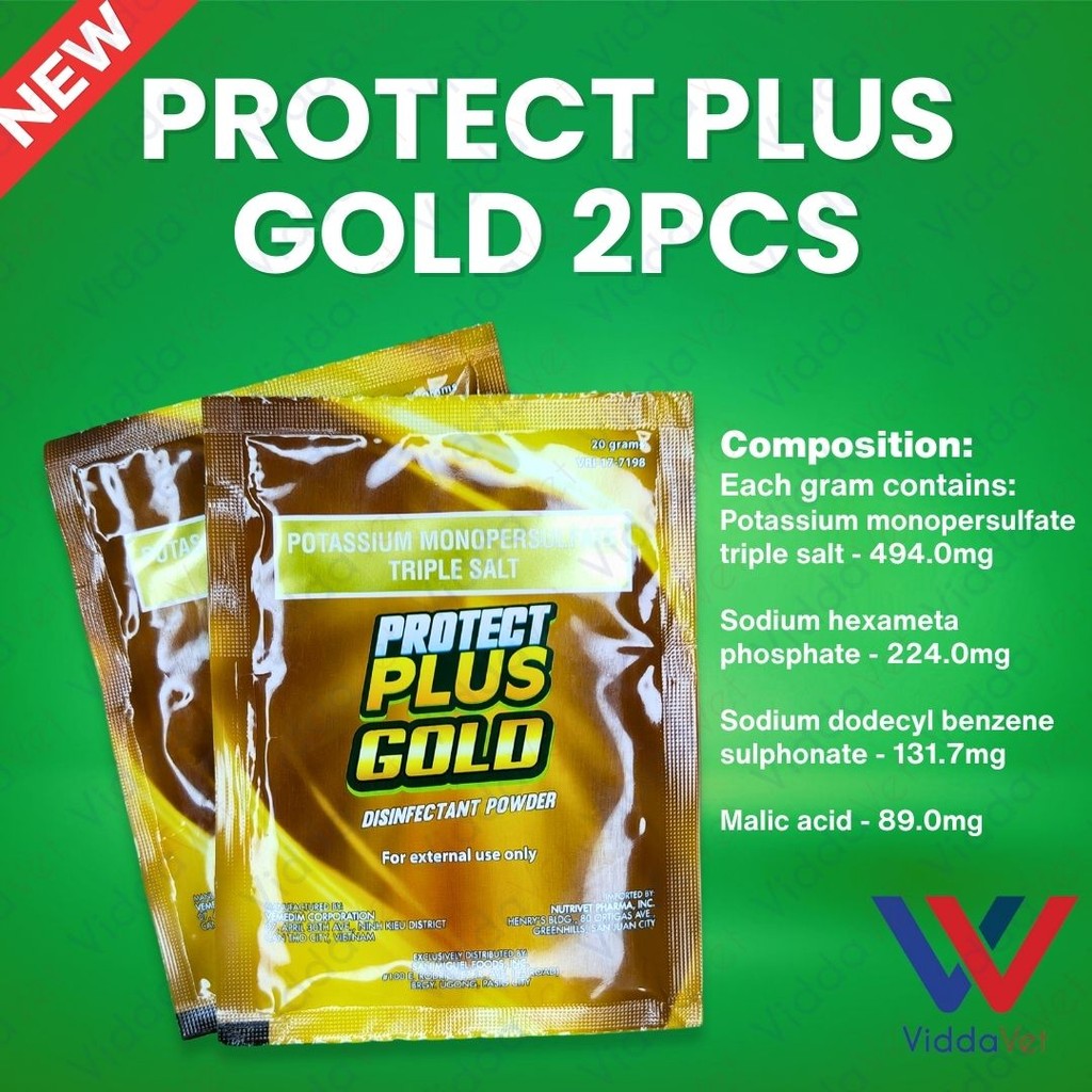 20g Protect Plus Gold Disinfectant Powder Fast-Acting Disinfectant ...