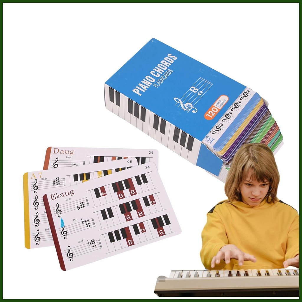 Piano Chord Flashcards Note Reading Flash Cards Fun Music Note Flash ...