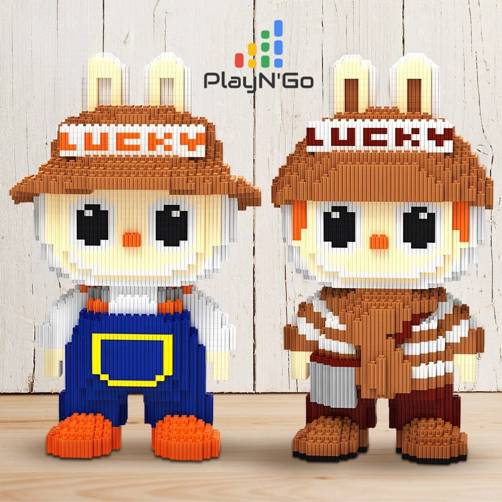 Original Nano Blocks LABUBU Toffee Series 3D Model, LABUBU Bricks ...