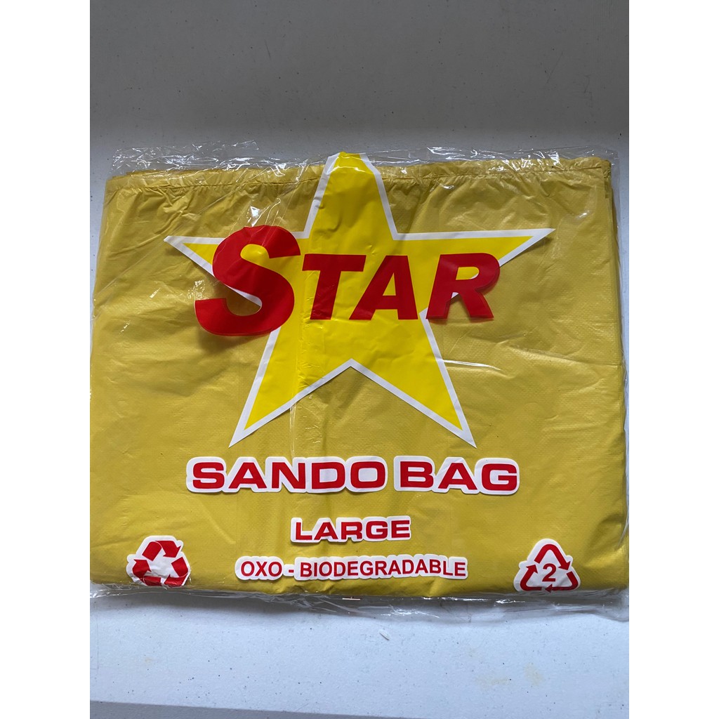 Sando Bag Assorted Plastic Star Large Oxo-Biodegradable Recyclable ...