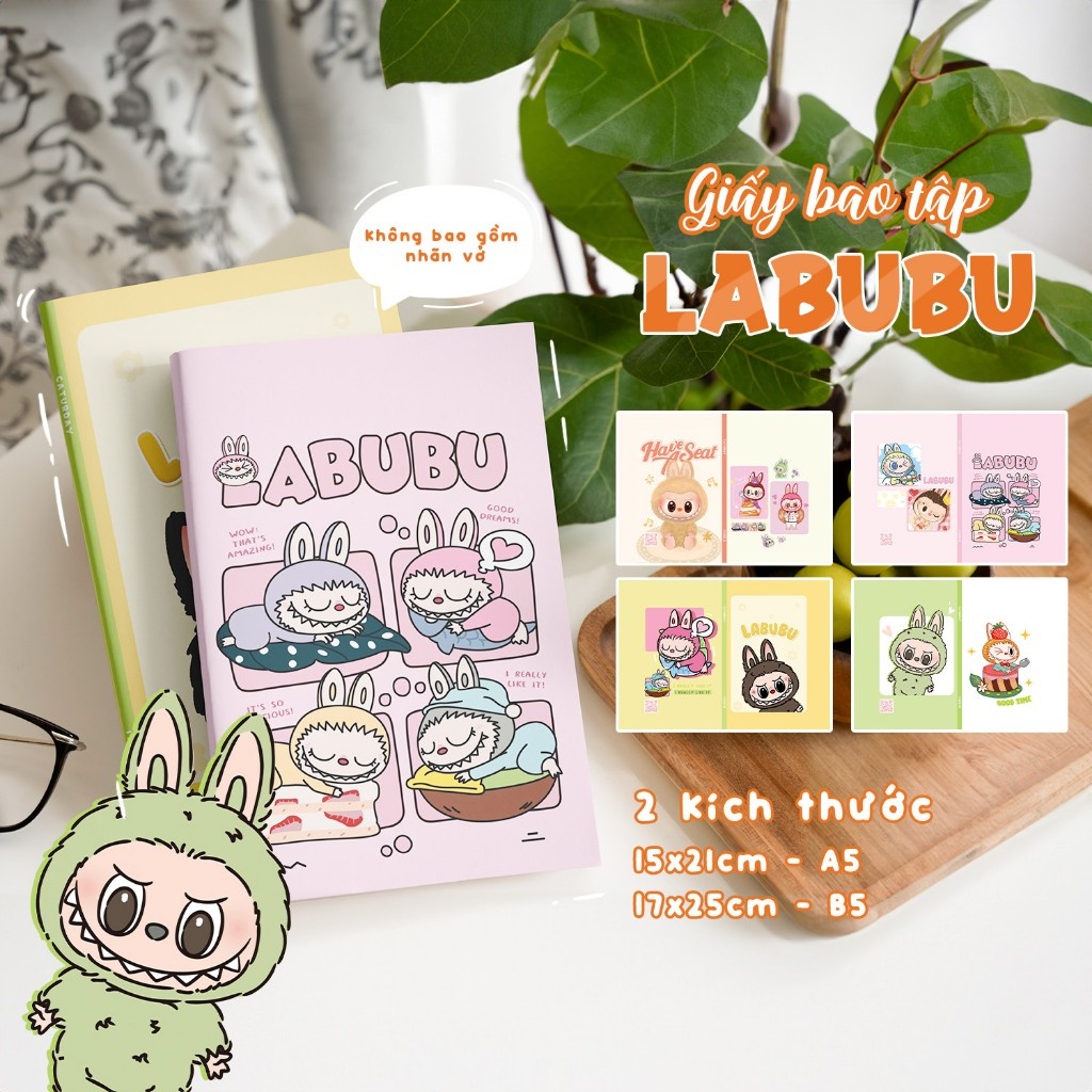 Labubu notebook paper - Quality thick glossy paper, clear prints ...