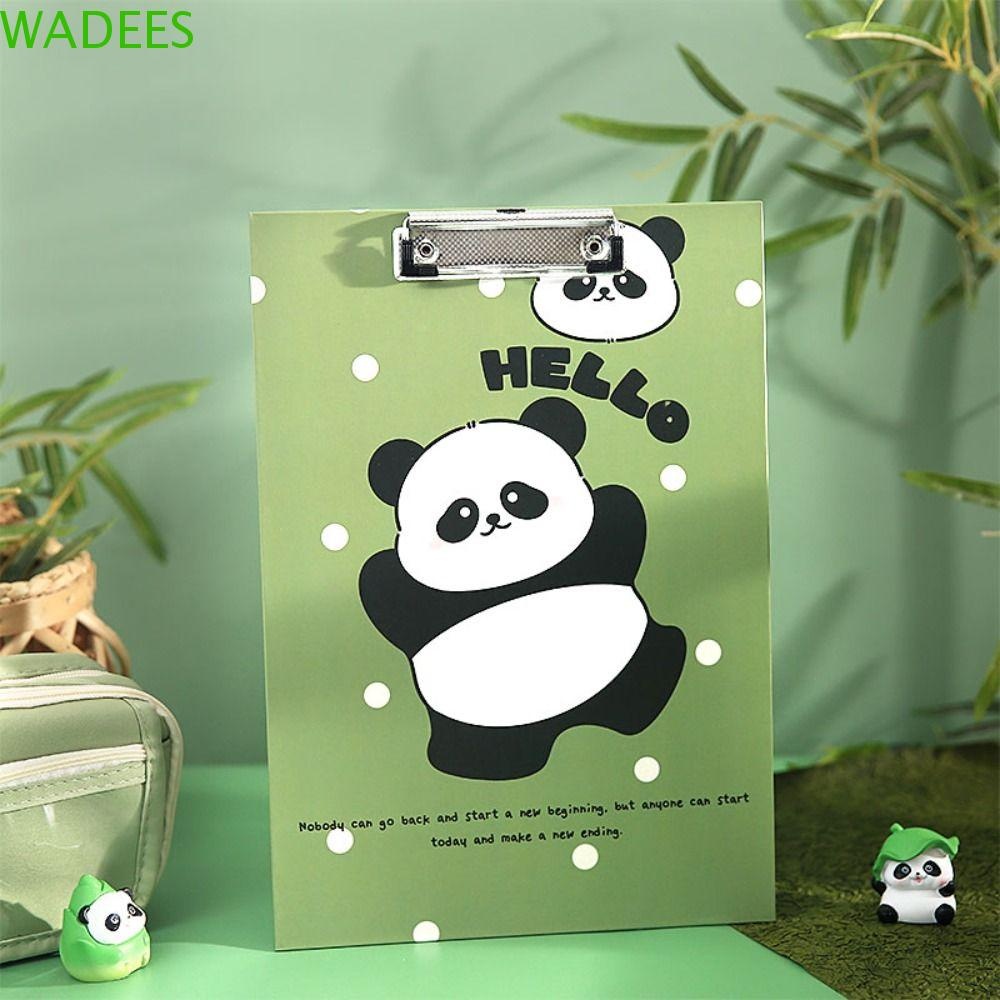 WADEES A4 Board Clip Folder, Aesthetic File Storage Panda File Folder ...