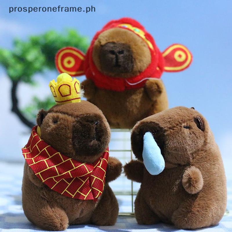 prosperoneframe Cartoon Capybara Plush Keychain Cute Bag Pendant ...