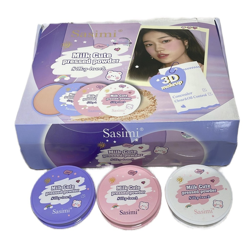 SASIMI MILK CUTE SILKY-TOUCH PRESSED COMPACT POWDER (S93011) | Shopee ...
