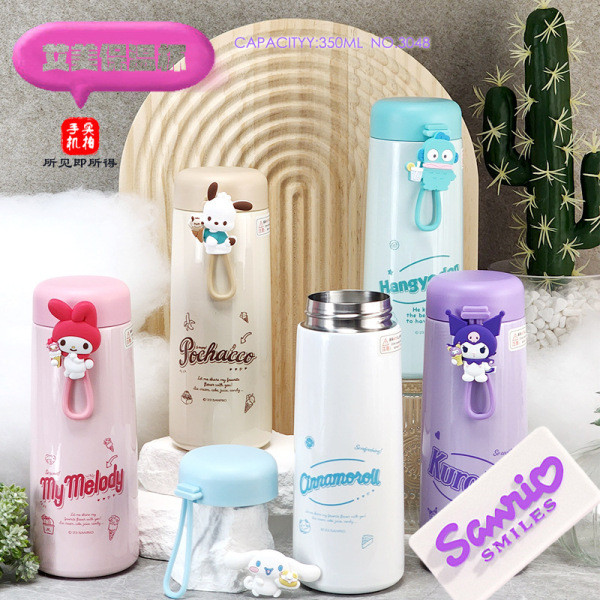 kuromi water bottle kuromi tumbler hot and cold kuromi water bottle for kids Sanrio genuine Emmy ...
