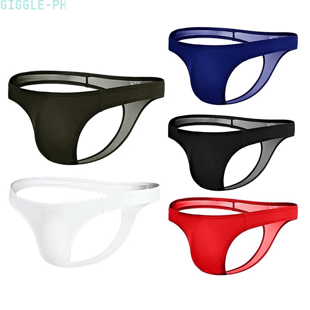 ⭐ READY STOCK ⭐ Men's Male Briefs G String Low Rise Pouch Solid Thin ...