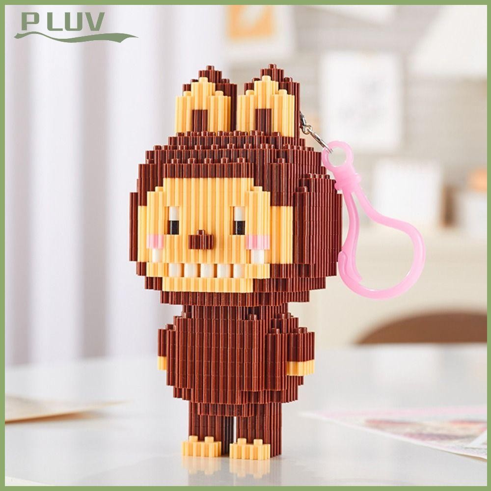 PLUVII Labubu Micro Building Blocks, Bricks Assemble Toy Children's ...