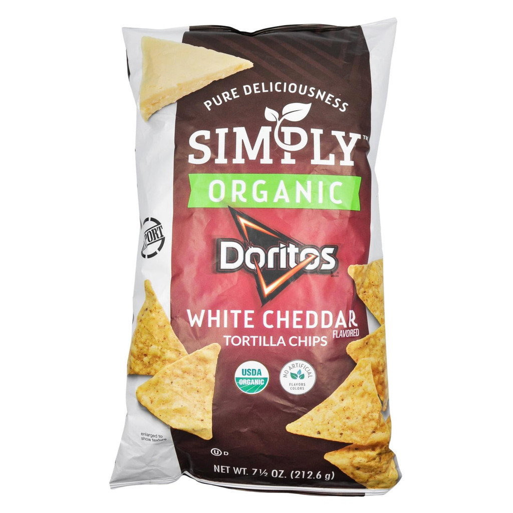 Simply Organic Doritos Tortilla Chips - White Cheddar (212.6g) | Shopee ...