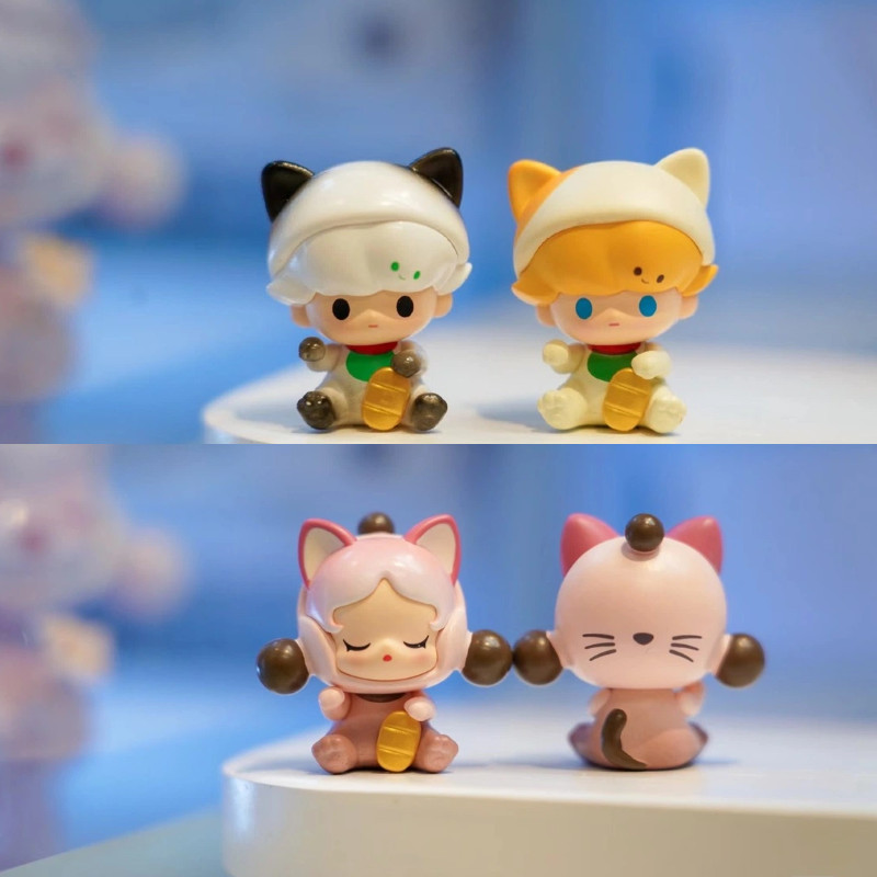 【Genuine】 POPBEAN Lucky Cat series Confirmed MINI Figure Doll Ornament ...